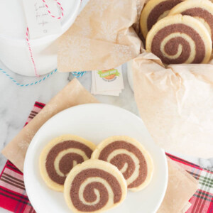 Chocolate and Vanilla Swirl Cookies - Spoonful of Flavor