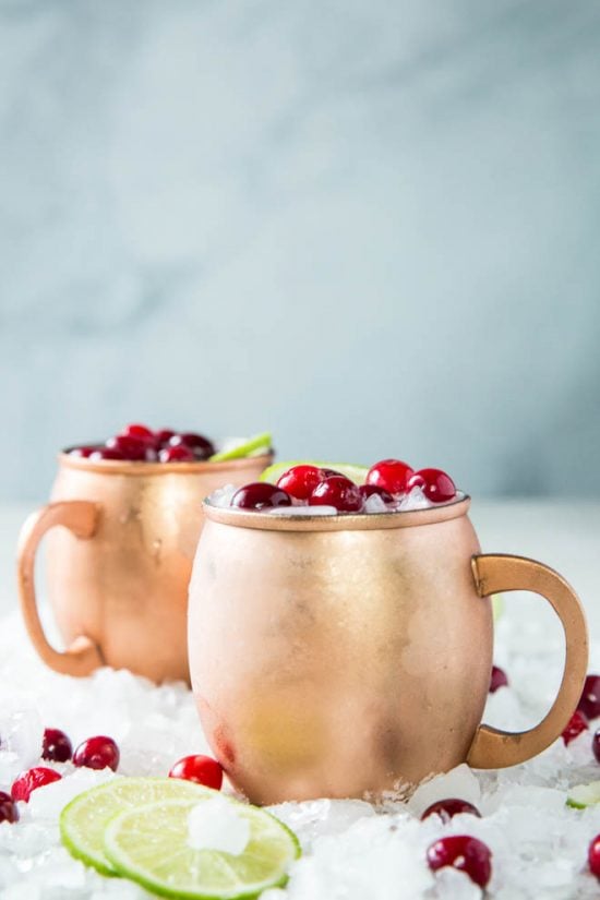 Cranberry Moscow Mule - Spoonful of Flavor