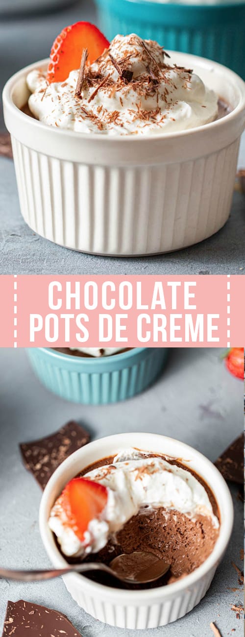Easy Chocolate Custard (Pot de Crème) - Spoonful of Flavor