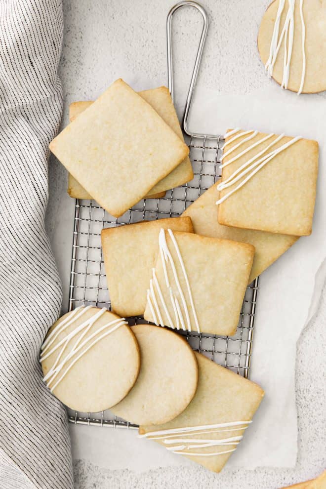 Lemon Shortbread Cookies - Spoonful of Flavor