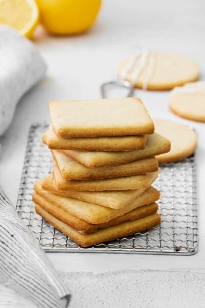 Lemon Shortbread Cookies - Spoonful of Flavor