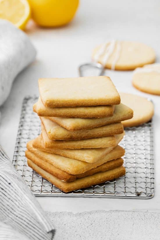 Lemon Shortbread Cookies - Spoonful of Flavor