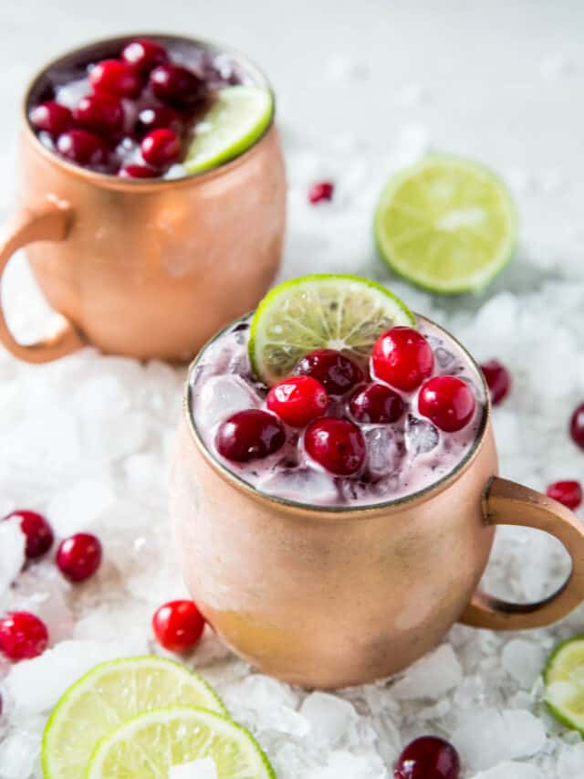 Cranberry Moscow Mule - Spoonful of Flavor