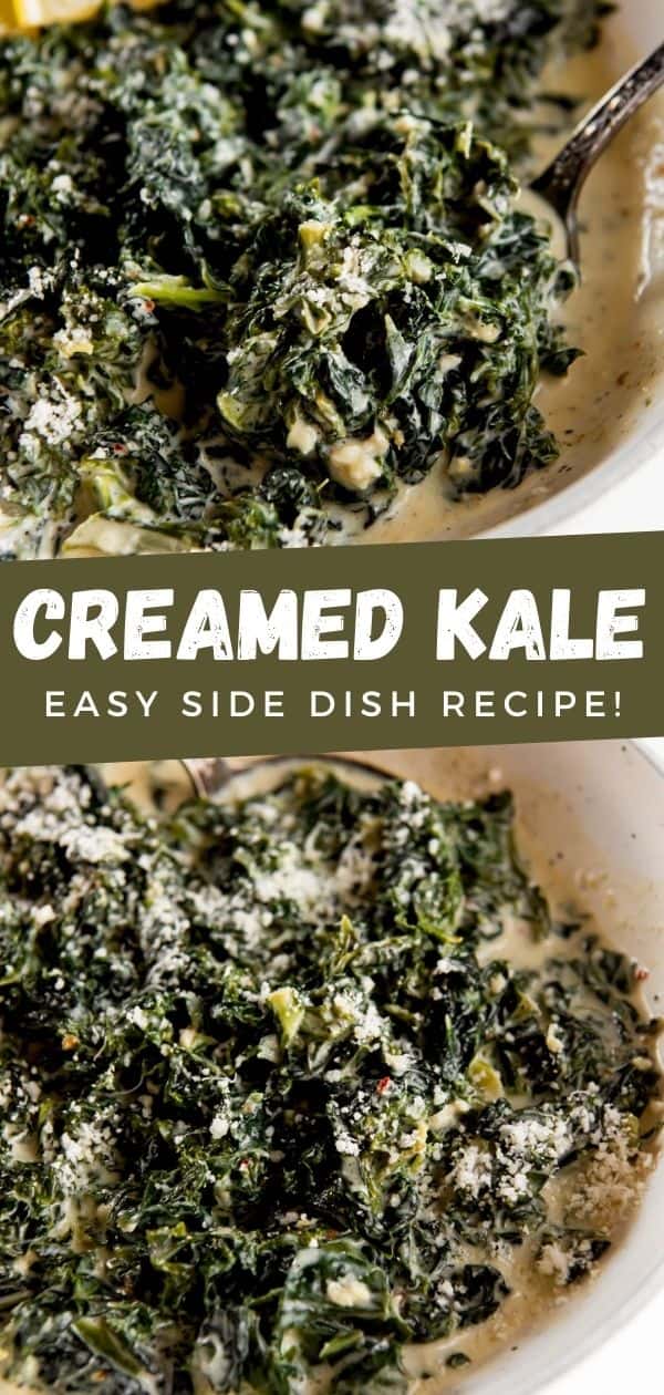 Easy Creamed Kale - Spoonful of Flavor