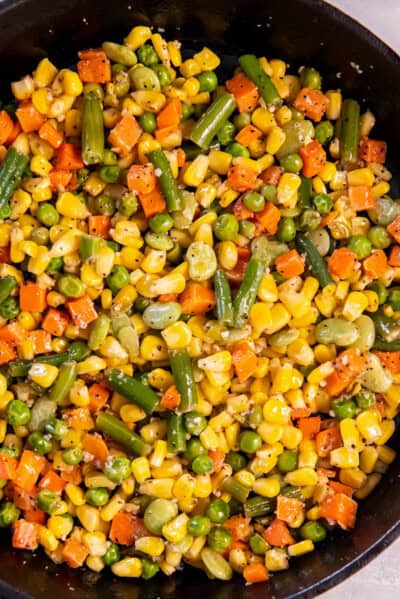 Buttered Mixed Vegetables - Spoonful of Flavor