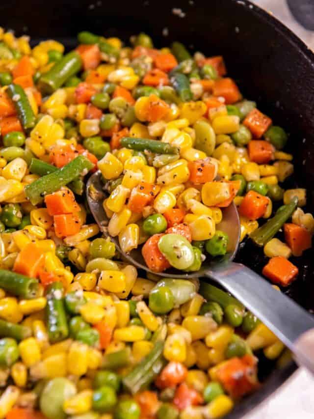 Buttered Mixed Vegetables - Spoonful of Flavor