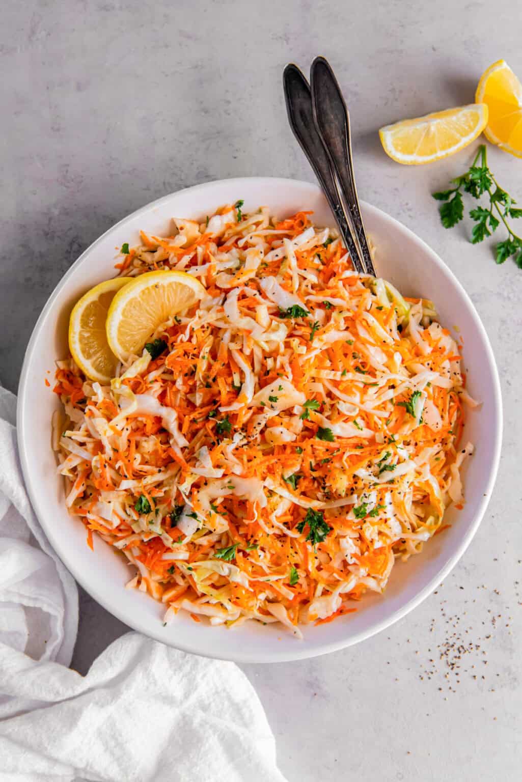 Easy Cabbage and Carrot Salad - Spoonful of Flavor
