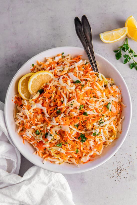 Easy Cabbage and Carrot Salad - Spoonful of Flavor