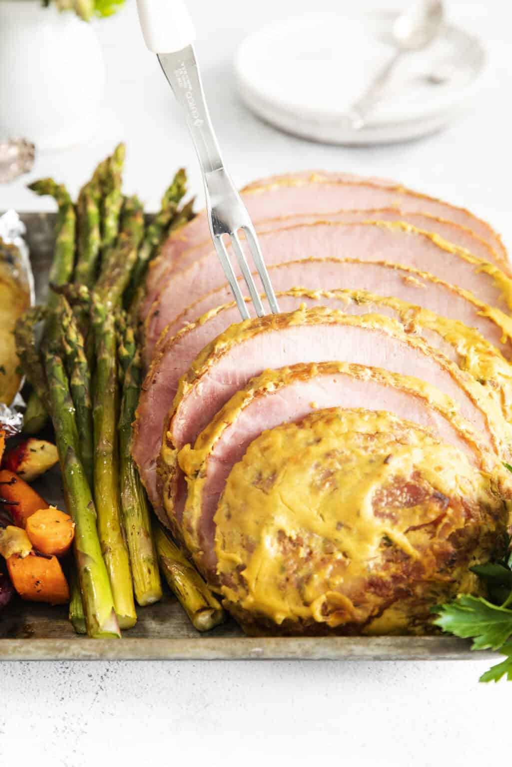 Easter Ham Dinner on a Sheet Pan - Spoonful of Flavor